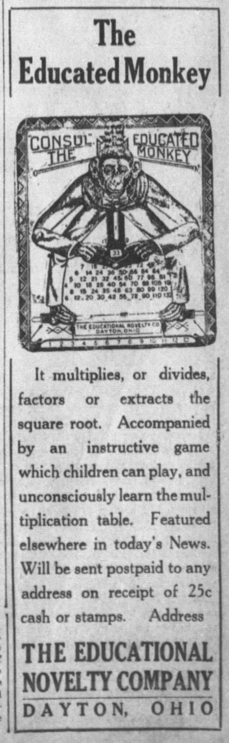 Consul, The Educated Monkey - Jaap's Mechanical Calculators Page