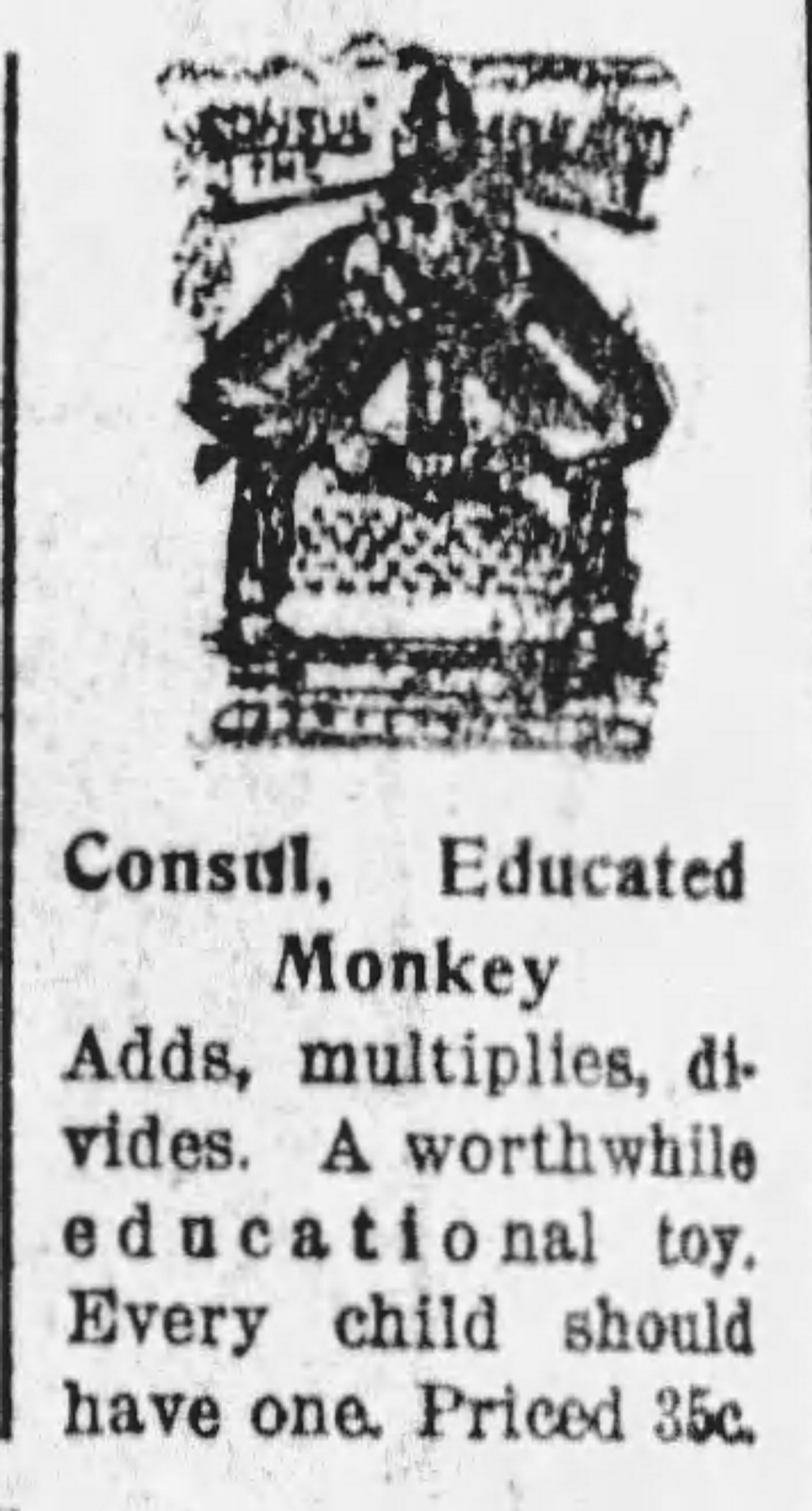 Consul, The Educated Monkey - Jaap's Mechanical Calculators Page