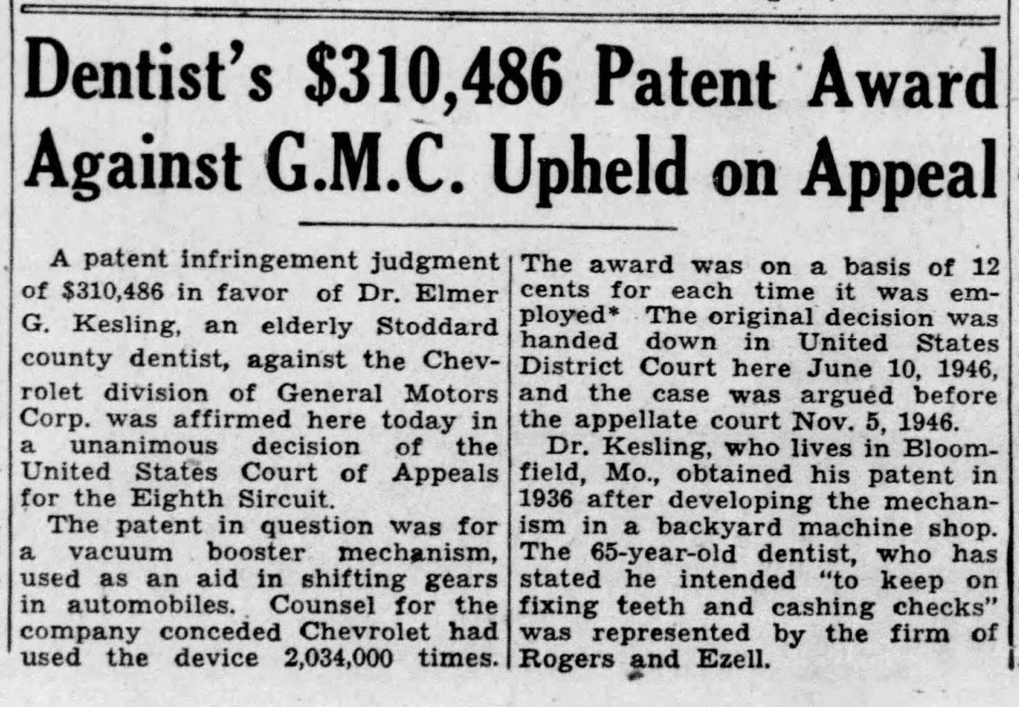 The Kesling Pocket Adder - Jaap's Mechanical Calculators Page