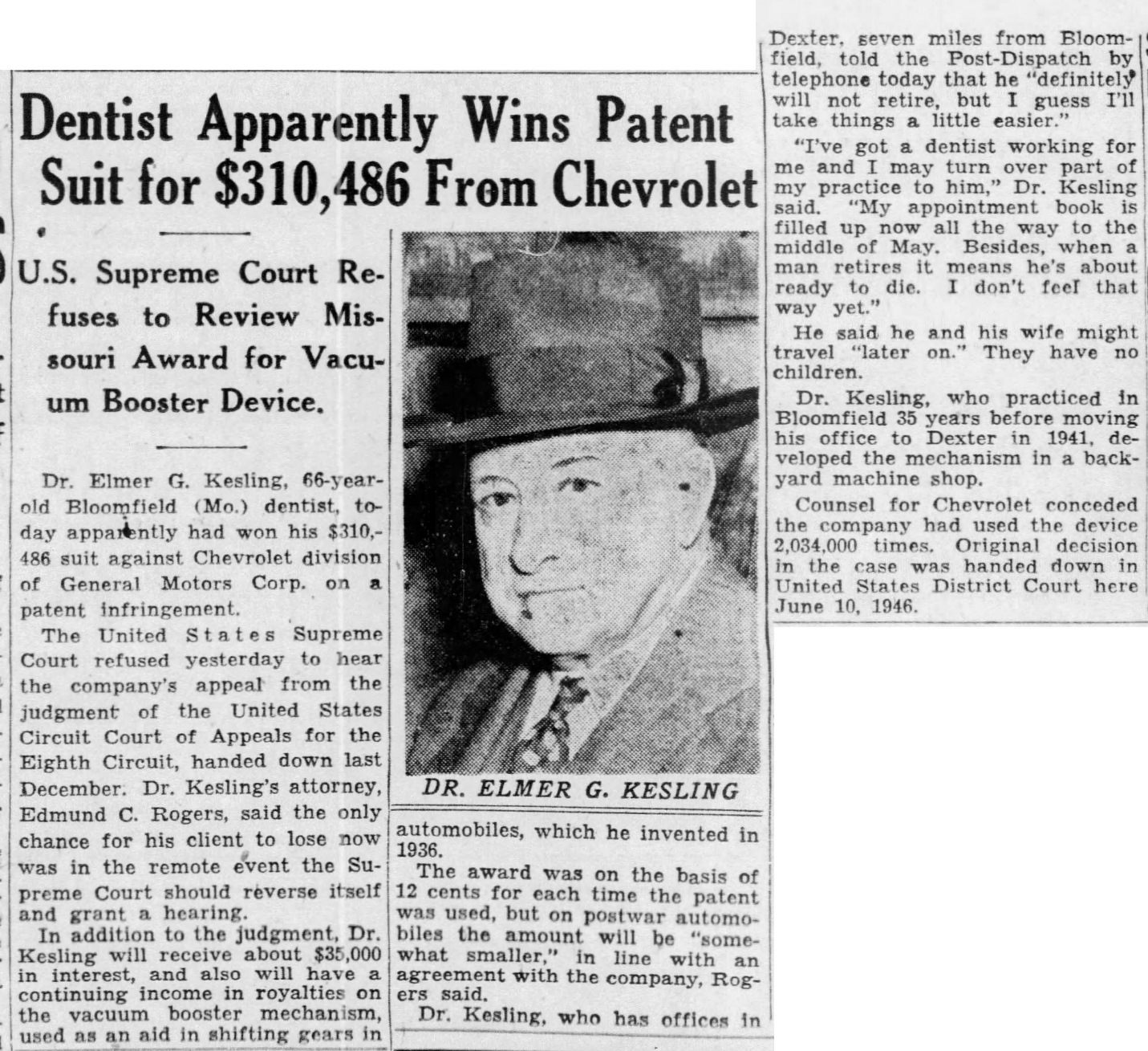 The Kesling Pocket Adder - Jaap's Mechanical Calculators Page