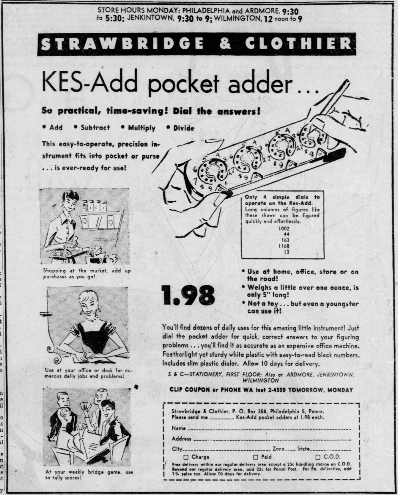 The Kesling Pocket Adder - Jaap's Mechanical Calculators Page