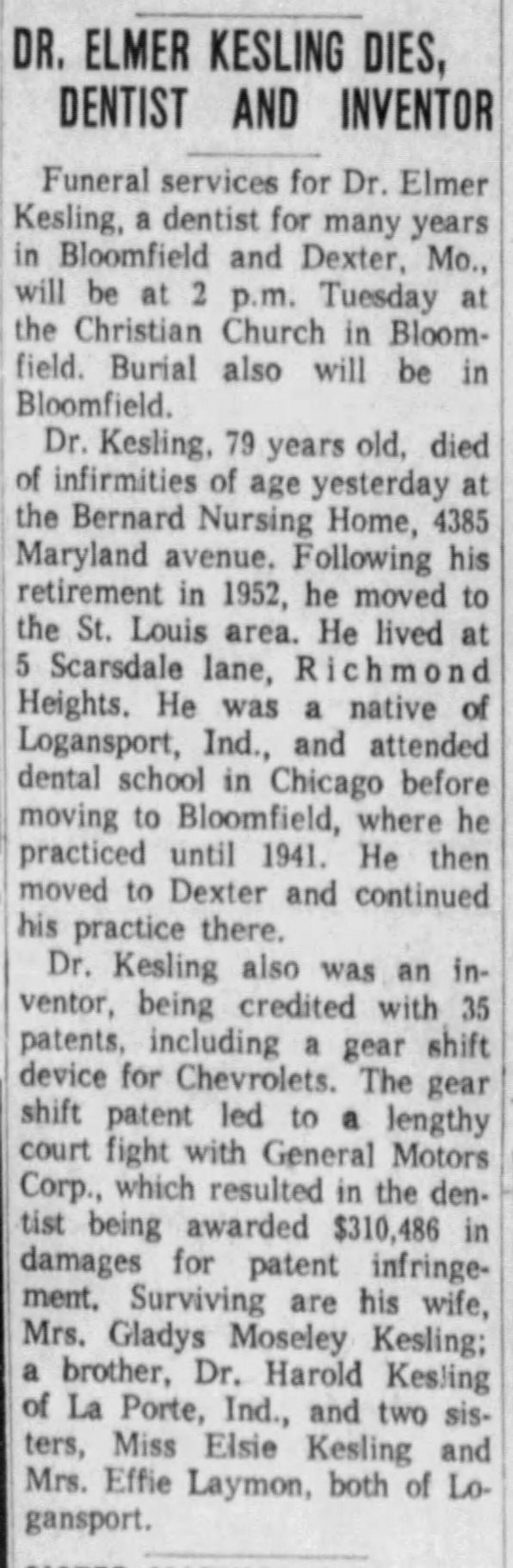 The Kesling Pocket Adder - Jaap's Mechanical Calculators Page