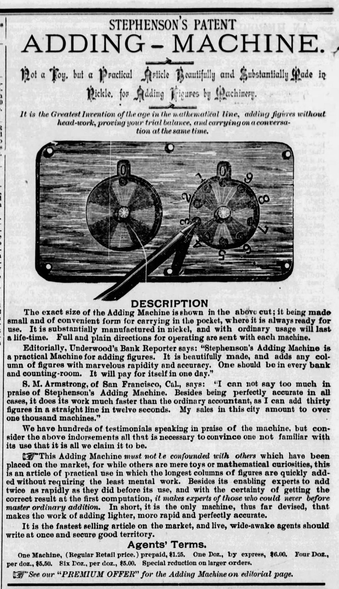 Stephenson's Adder - Jaap's Mechanical Calculators Page